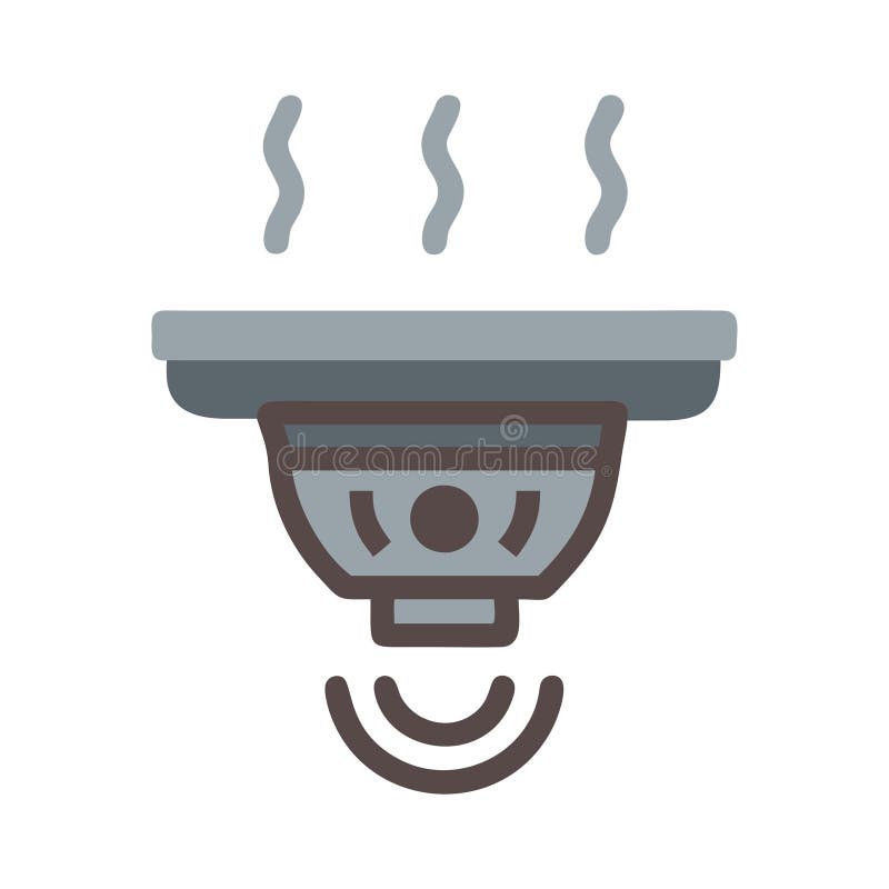 Reliable Smoke Detector Design for Security Stock Vector - Illustration ...