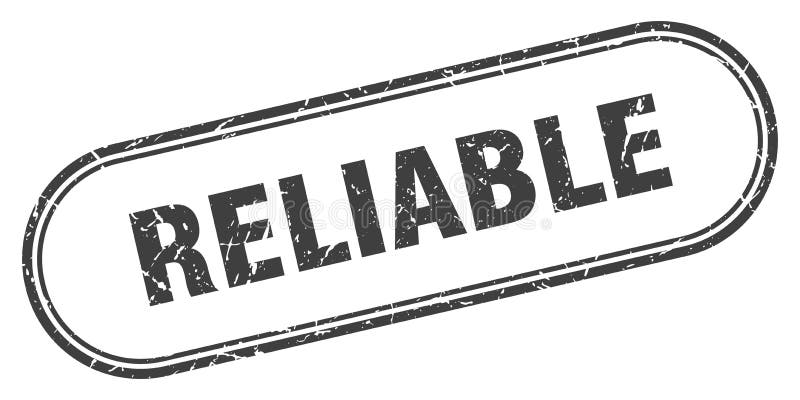 Grunge Red Reliable Rubber Stamp Isolated on White Background. Stock ...