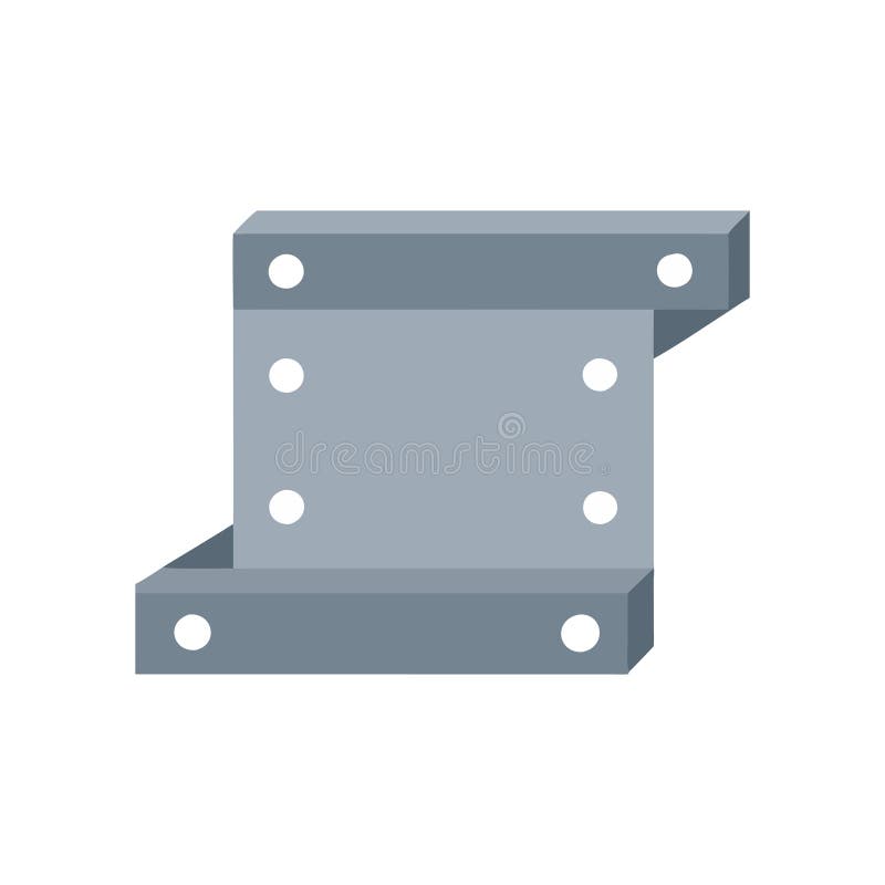 Reliable Steel Bracket Icon for Structural Support Stock Vector ...
