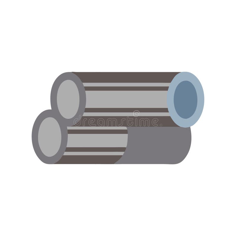 Reliable Steel Pipe Icon for Engineering Projects Stock Illustration ...
