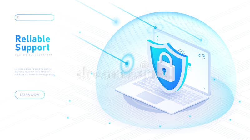 Reliable Support White Poster Vector Stock Vector - Illustration of ...