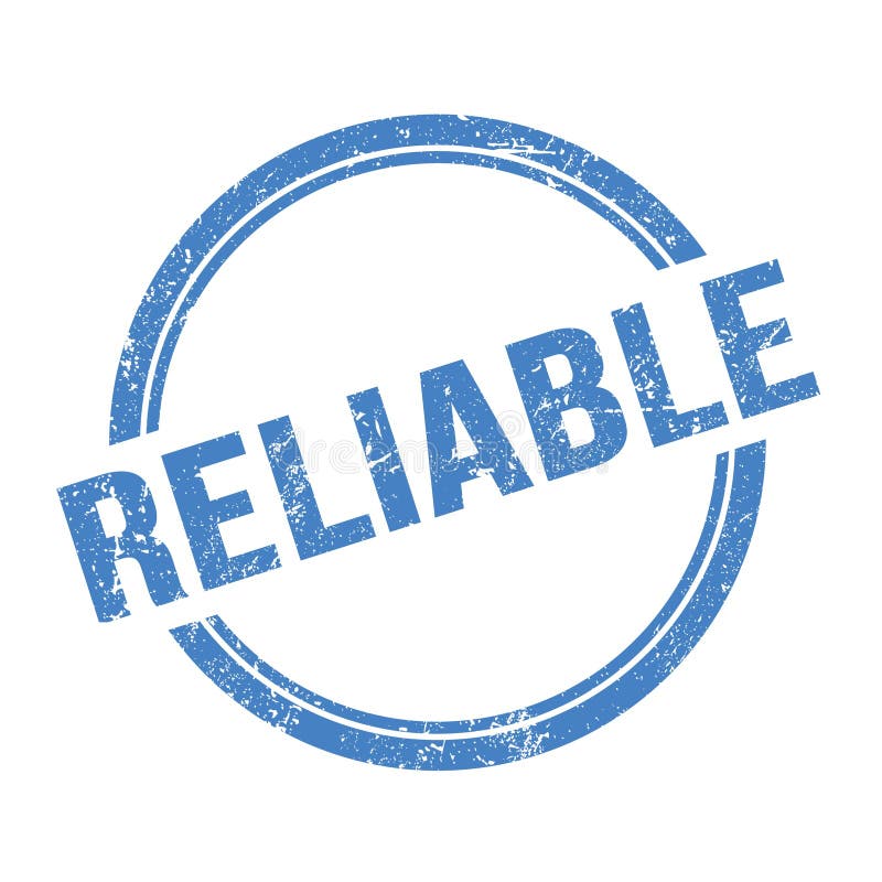 Reliable Round Stamp with Ribbon. Label Sign Stock Vector ...