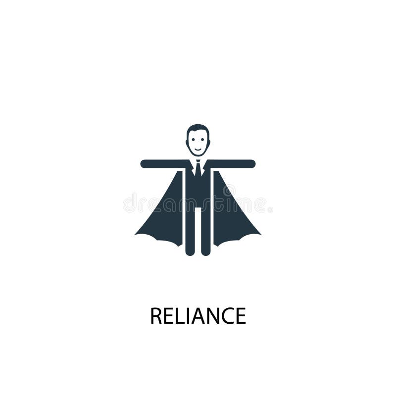 Reliance Icon. Simple Element Illustration. Isolated Trendy Filled ...