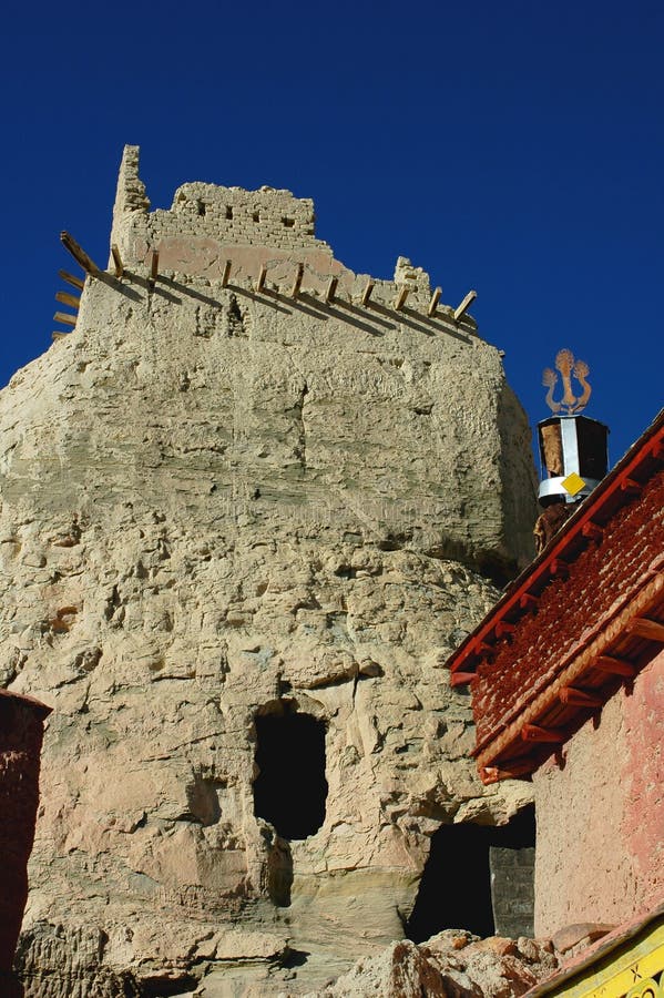 Relics of an Ancient Tibetan Castle Stock Photo - Image of buildings ...