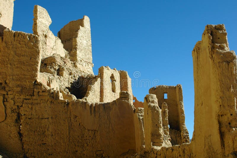 Relics of an Ancient Tibetan Castle Stock Photo - Image of kingdom ...