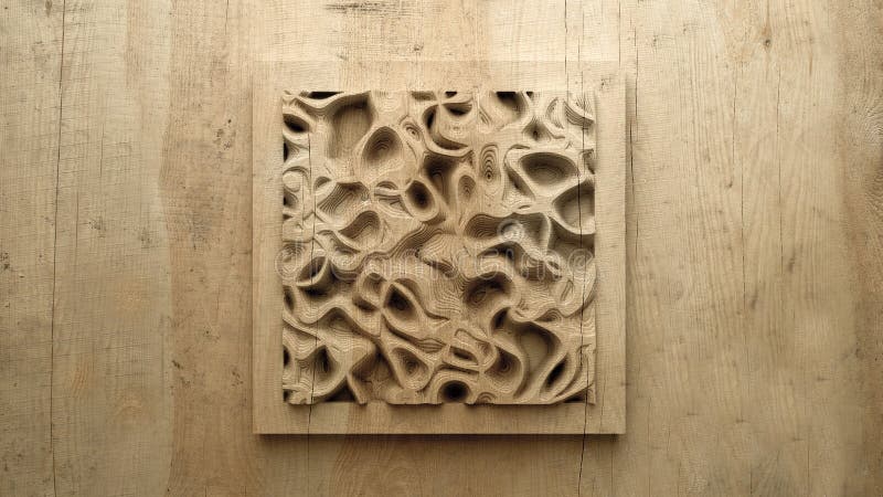 Relief Abstract Texture Made of Wood, Stone or Other Material. 3d ...