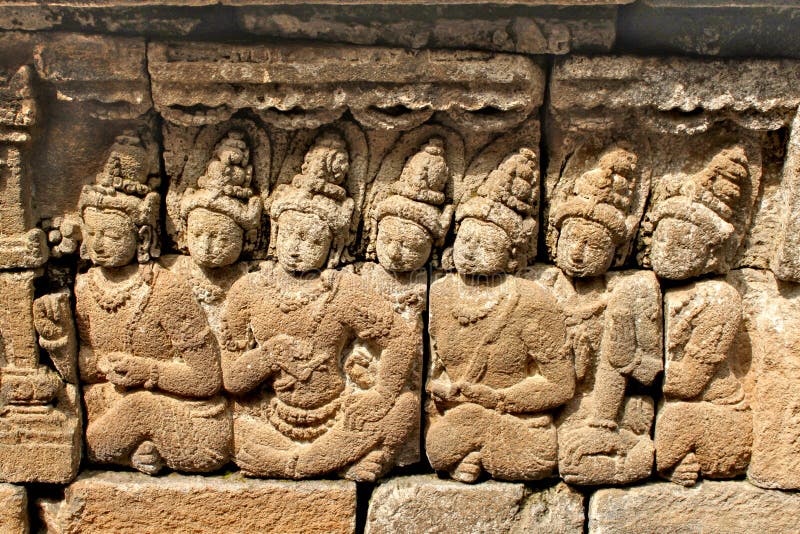 Relief in the Ancient Borobudur Temple Stock Photo - Image of borobudur ...