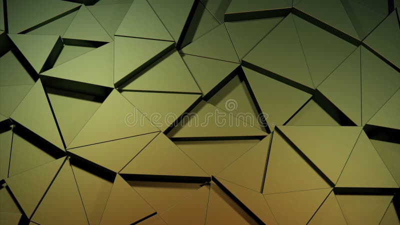 Relief Background of Green Gradient Triangles. Design. Abstract 3D ...