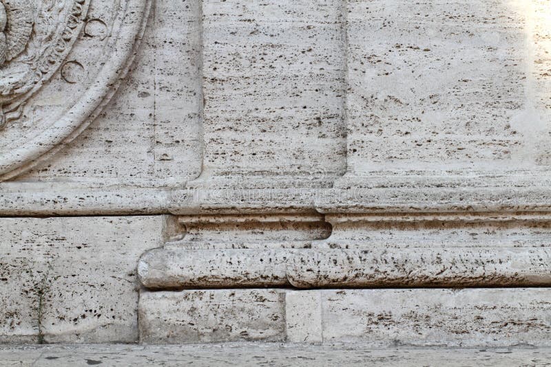 Relief of the Base of Two Pillars Stock Photo - Image of europe, stone ...