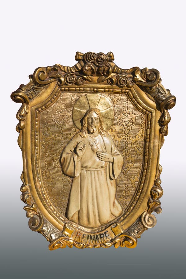 Relief with the Jesus Christ Stock Illustration - Illustration of roman ...