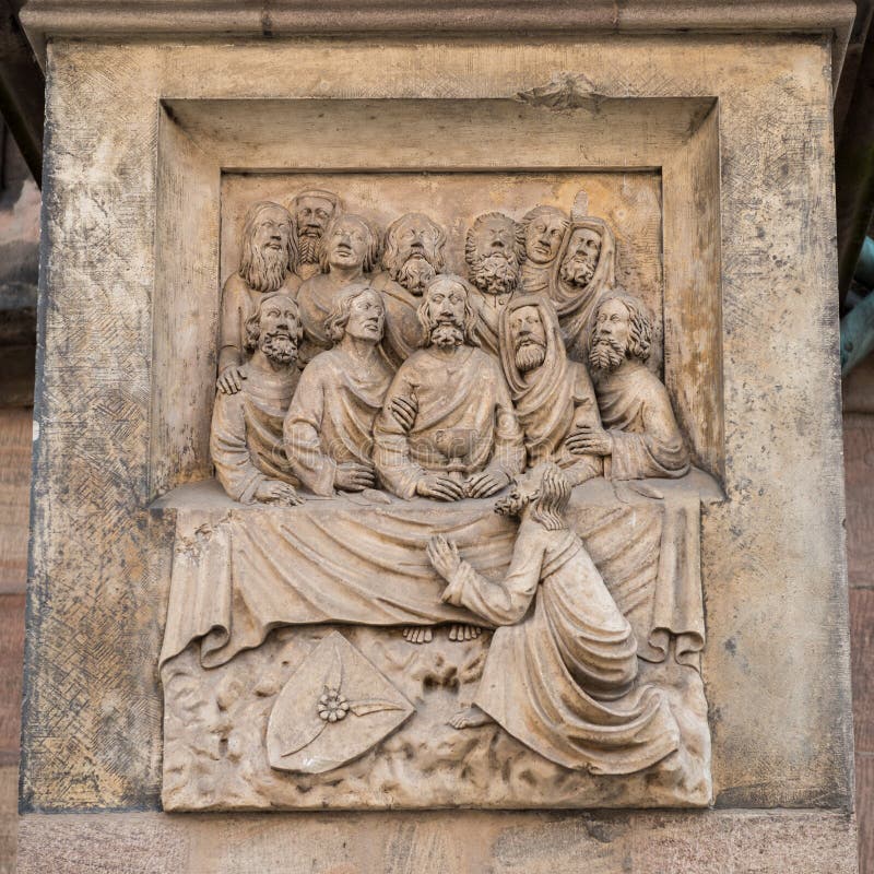 Relief stock image. Image of eucharist, messiah, apostle - 86513819