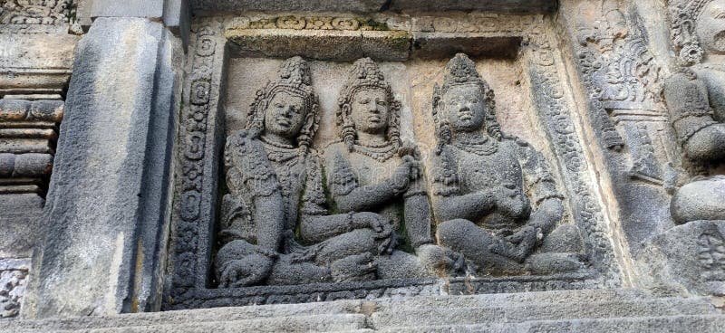 Relief of Prambanan Center Java Indonesia Stock Photo - Image of ...