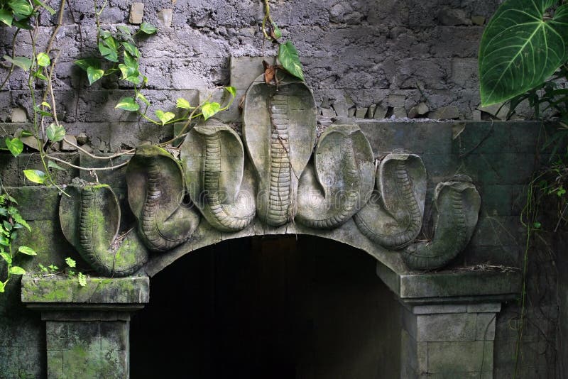 Relief of snakes stock image. Image of bali, brushwood - 72939979