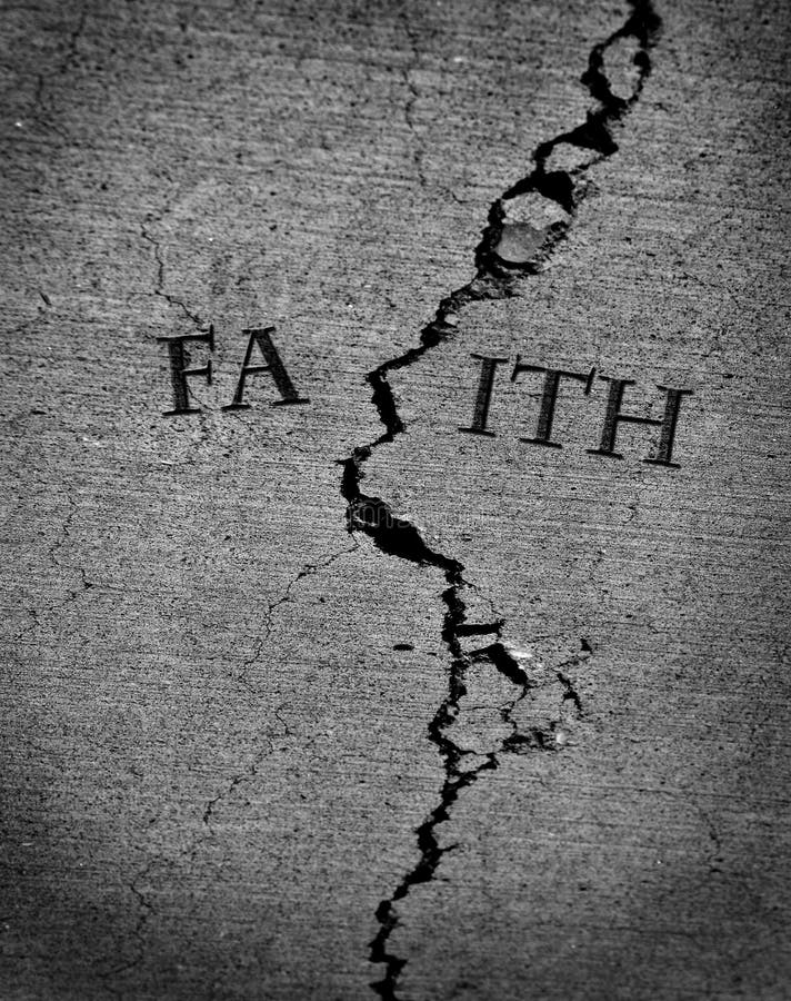 Religión Quebrada De La Fe Perdida Imagen de archivo - Imagen de ...