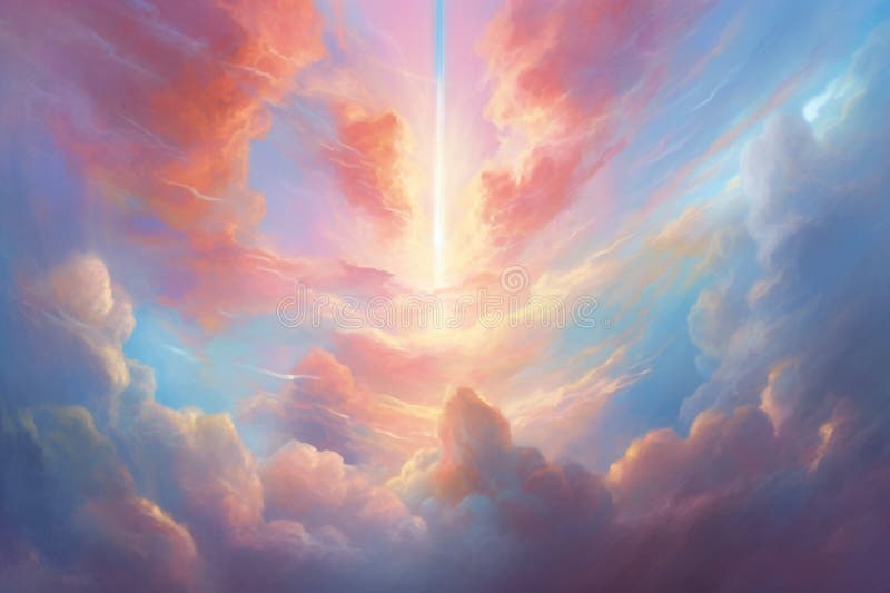 God Light Abstract Interpretation and Illustration. Generative AI Stock ...