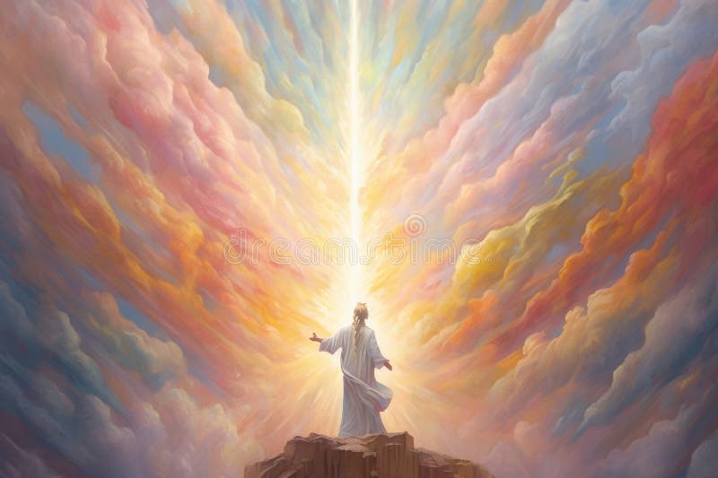 God Light Abstract Interpretation and Illustration. Generative AI Stock ...