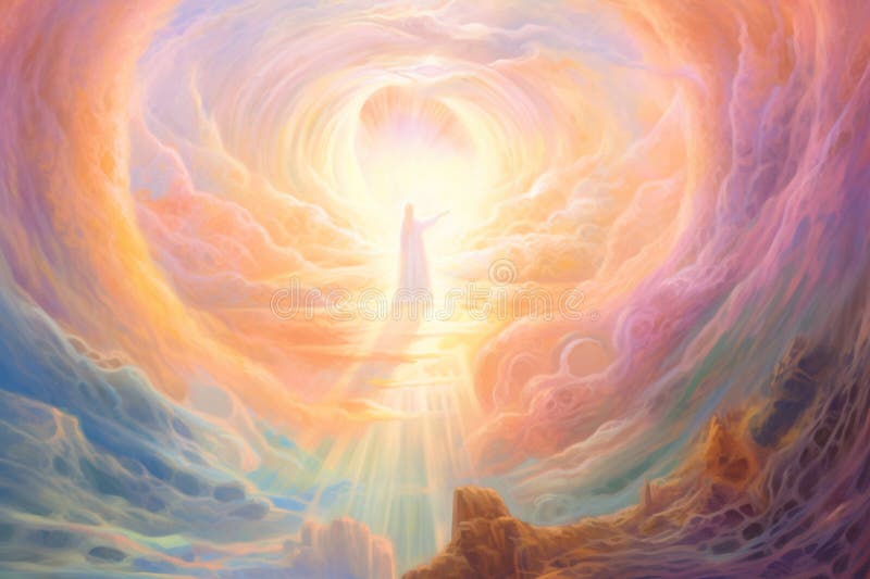 God Light Abstract Interpretation and Illustration. Generative AI Stock ...