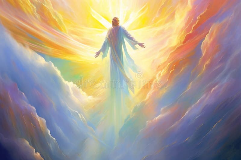 God Light Abstract Interpretation and Illustration. Generative AI Stock ...