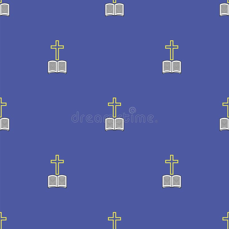 Religion Icons Seamless Pattern Stock Vector - Illustration of ...