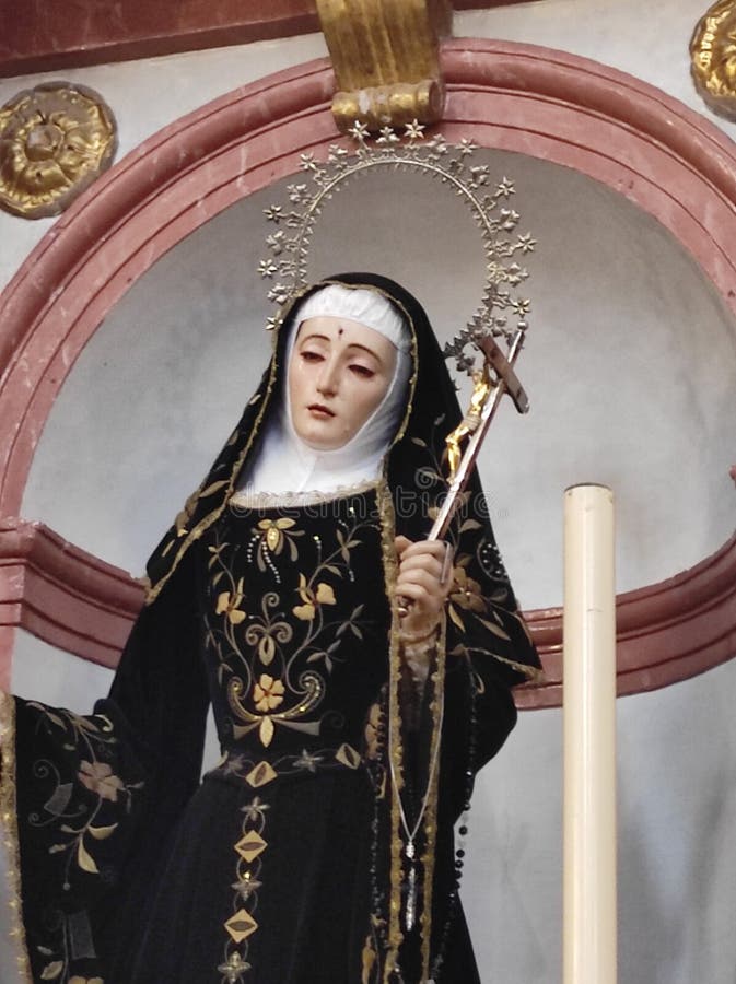 Religion Santa Rita Bust-granada Stock Image - Image of church, santa ...