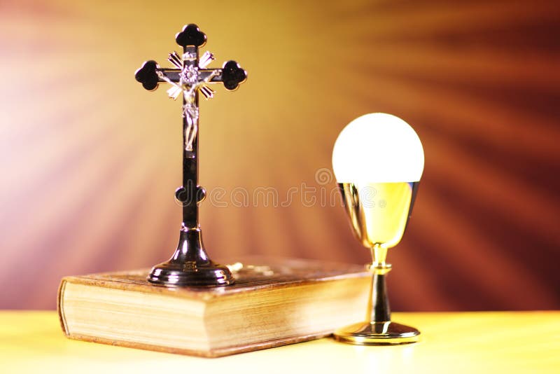 Religion stock image. Image of eucharist, objects, golden - 67405281