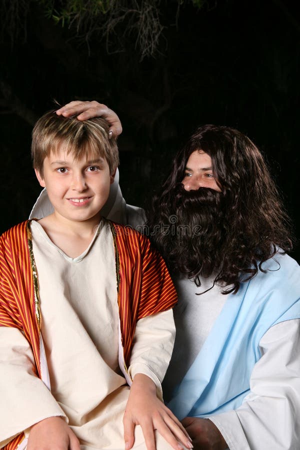 Portraits of Two Religious People Hands in Hands and Smiling Stock ...