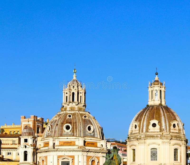 Religious Architectural Structures and Churches in Rome, Italy Stock ...