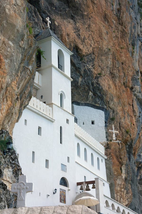 Religious Architecture. Montenegro, View of Ancient Ostrog Monastery ...