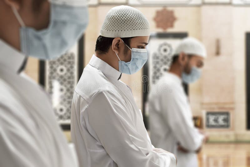 Religious Asian Muslim Man Pray Stock Image - Image of arabic, middle ...