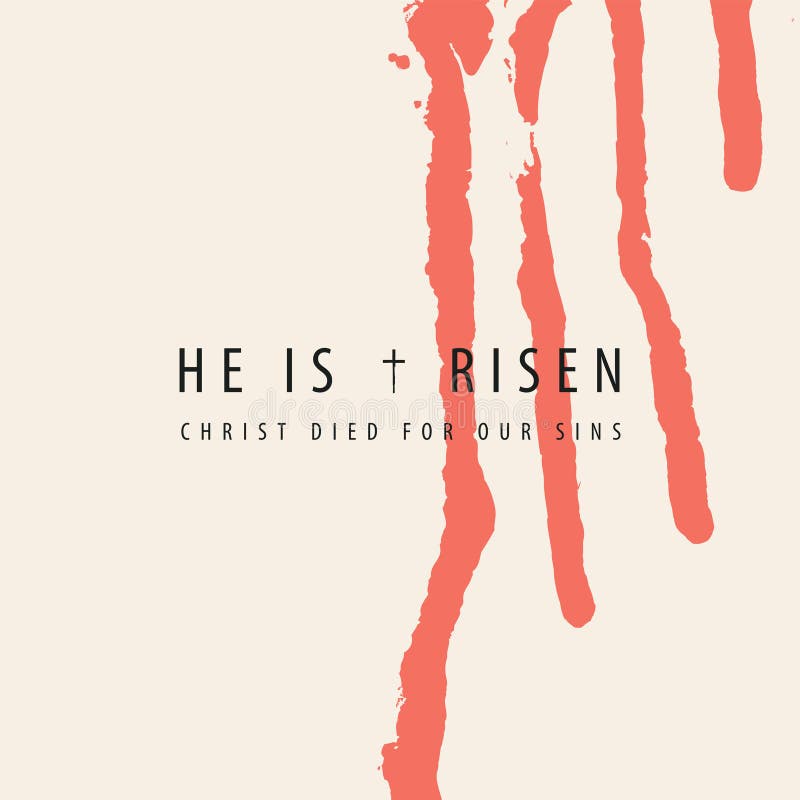 Creative Easter Banner with a Bloody Human Heart Stock Vector ...