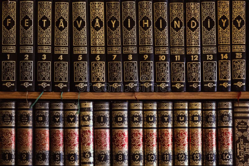 Religious Books in Library editorial stock image. Image of learn ...