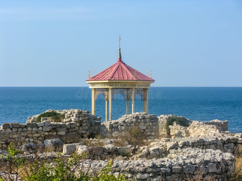 Religious Building in Khersones Stock Image - Image of construction ...
