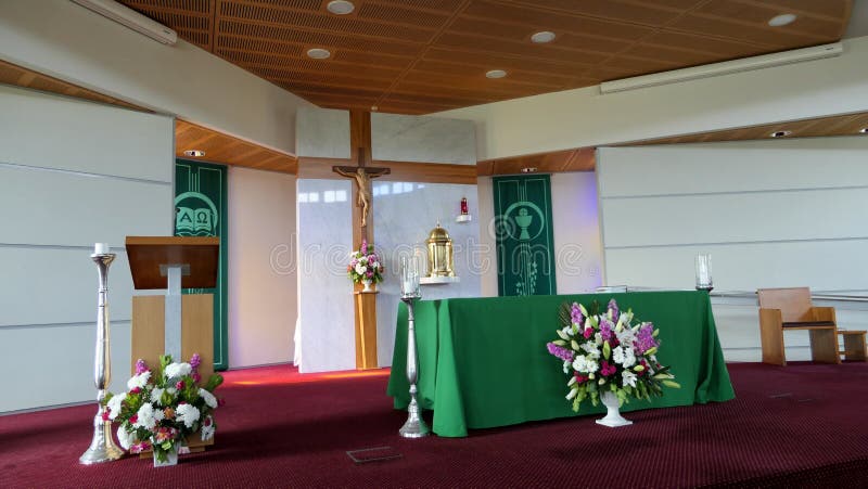 Religious Chapel or Funeral Home for Funeral Service Stock Image ...