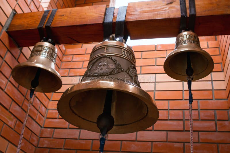 Religious Christian bells stock image. Image of monastery - 71076993