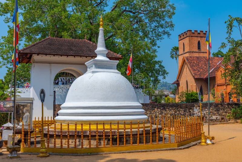 Religious Complex in Front of the Temple of the Sacred Tooth Rel Stock ...