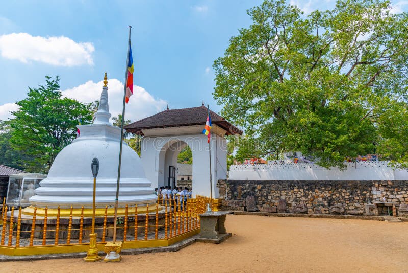 Religious Complex in Front of the Temple of the Sacred Tooth Rel Stock ...