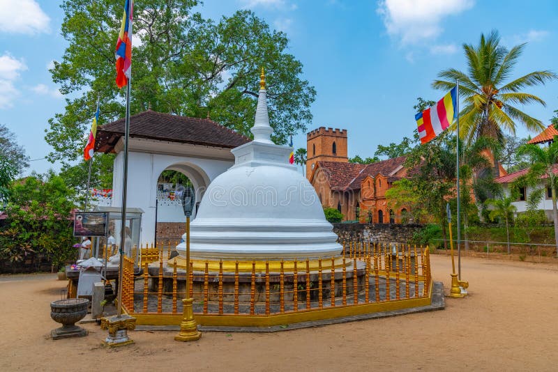 Religious Complex in Front of the Temple of the Sacred Tooth Rel Stock ...