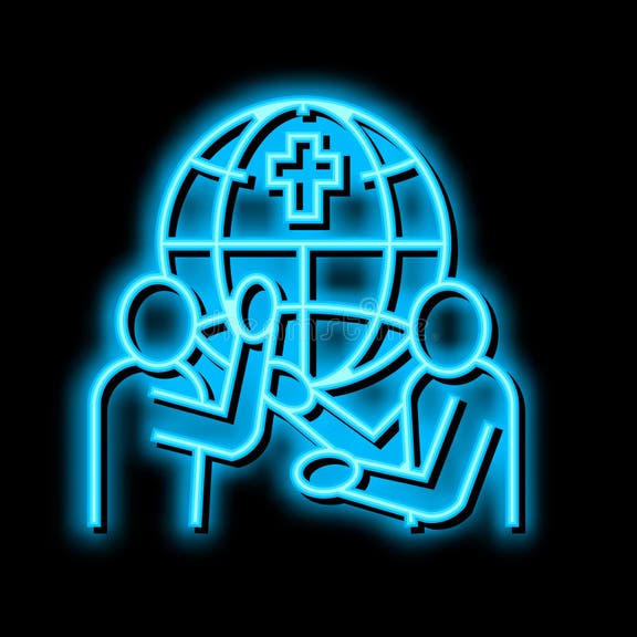 Religious Conflicts Social Problem Neon Glow Icon Illustration Stock ...