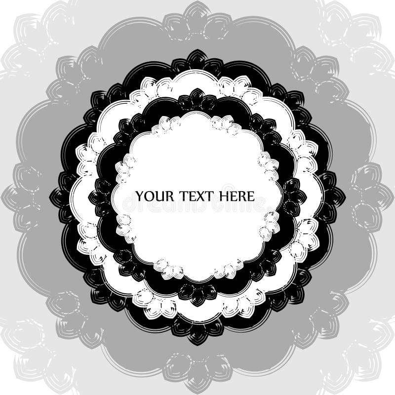 Religious Design Element with a Circular Pattern Stock Vector ...