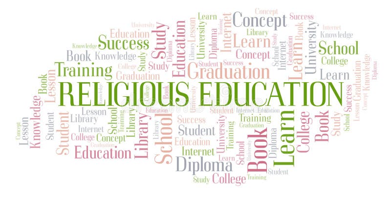 Religious Word Cloud Art In Shape Of Church, Church Bulletin Design ...