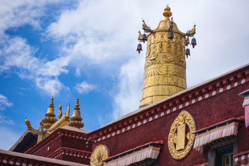 Religious Gold Symbol on Top of a Temple Stock Image - Image of culture ...