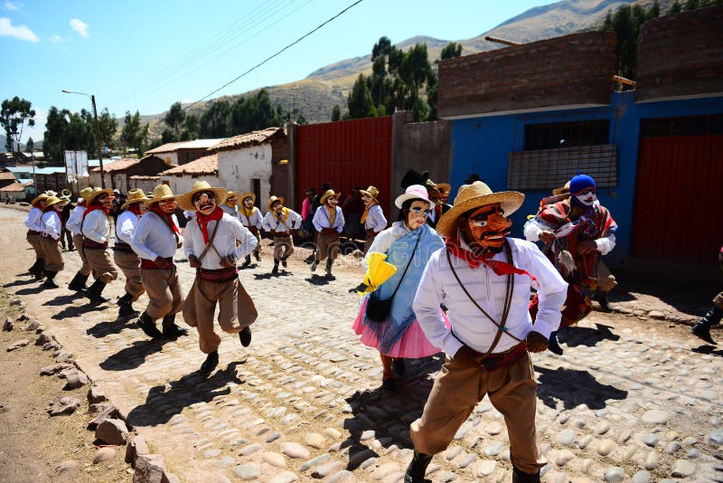 Religious Holiday in a Small Peruvian City Editorial Image - Image of ...