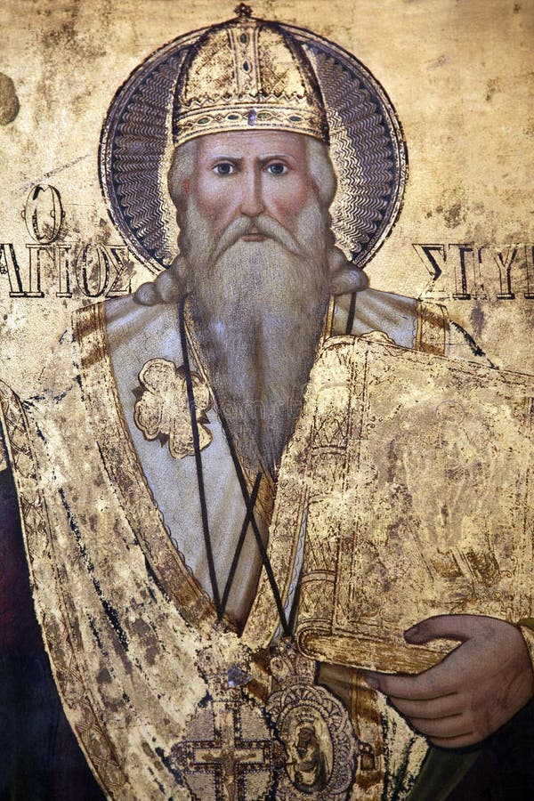 Religious Icon - St Barnabas Monastery Stock Illustration ...