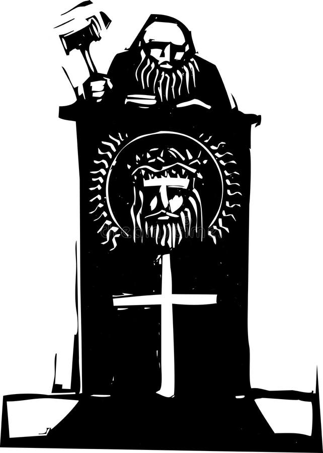 Religious Judge stock vector. Illustration of christ - 23049009