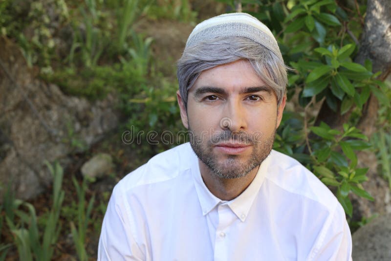 Religious Man Wearing Traditional Headwear Stock Photo - Image of ...