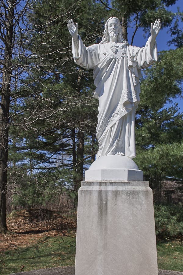 Religious Memorial Figures in Cemetary Stock Photo - Image of religious ...