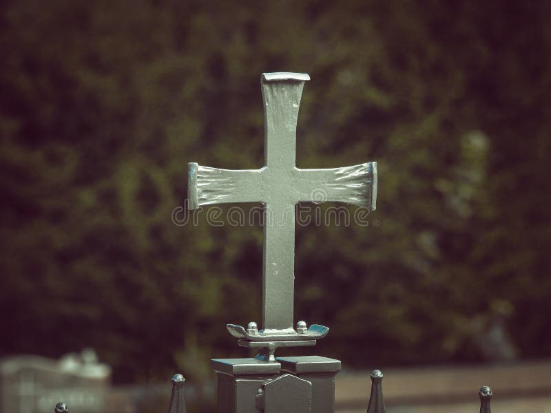 Religious metal cross stock photo. Image of people, cross - 123625762