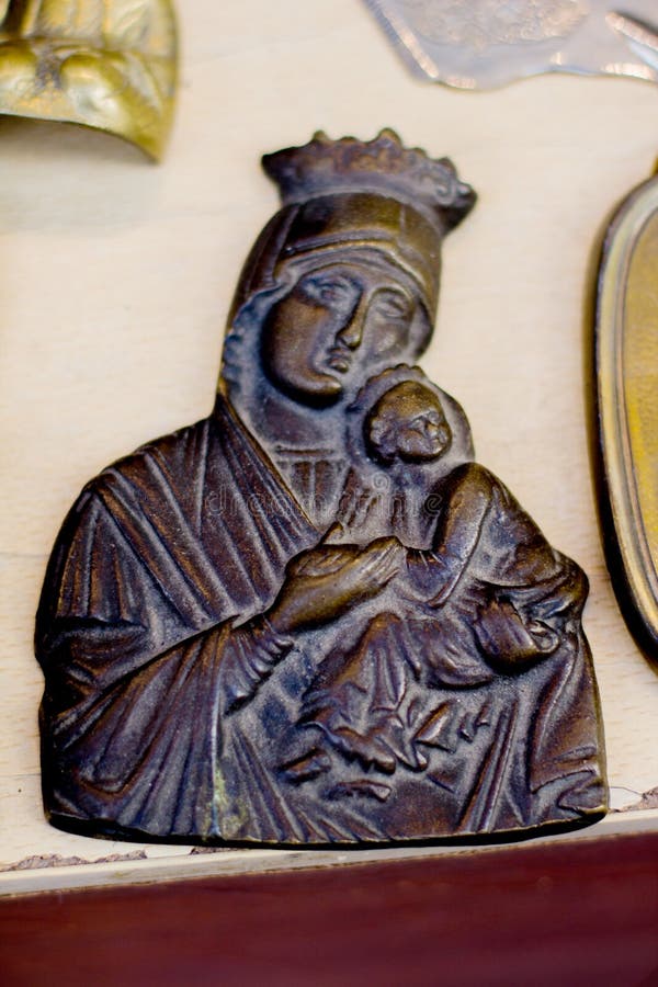 Religious metal figurines stock photo. Image of crucifixion - 128008510