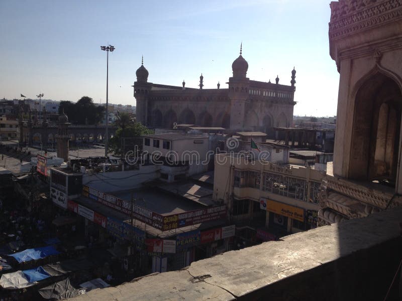 A Religious Mosque in Busy Lane of Old City Editorial Photo - Image of ...