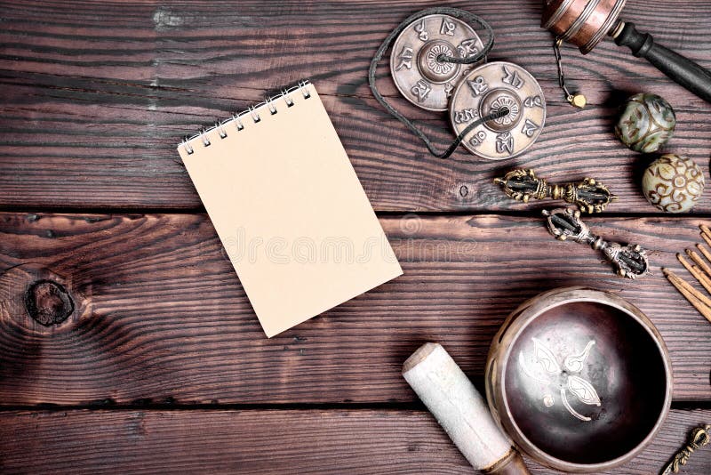 Religious Musical Objects for Rituals and Meditations Stock Image ...